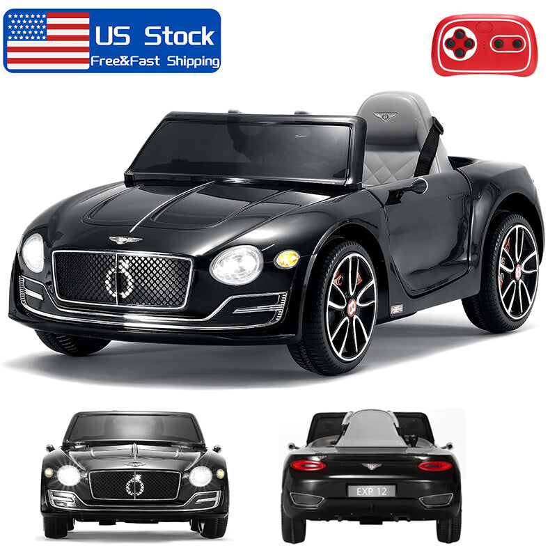 12V Kids Electric Ride on Car Licensed Bentley Style w/Remote Control ...