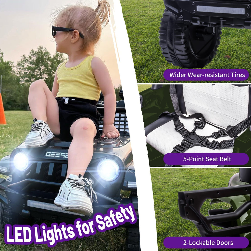 12V Kids Ride on Electric Car Battery Power Wheel Toy w/Remote Control ...