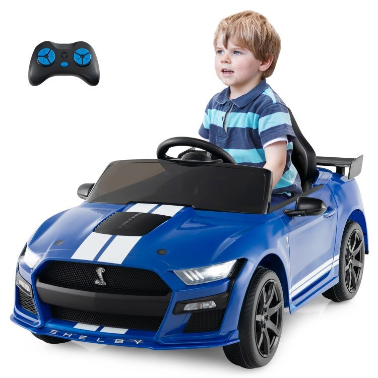 12V Licensed Ford Mustang Shelby GT500 Kids Ride on Car & Remote ...