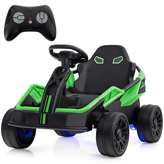 12V Ride on Car Electric UTV with Remote and Music for Big Kids-Green ...