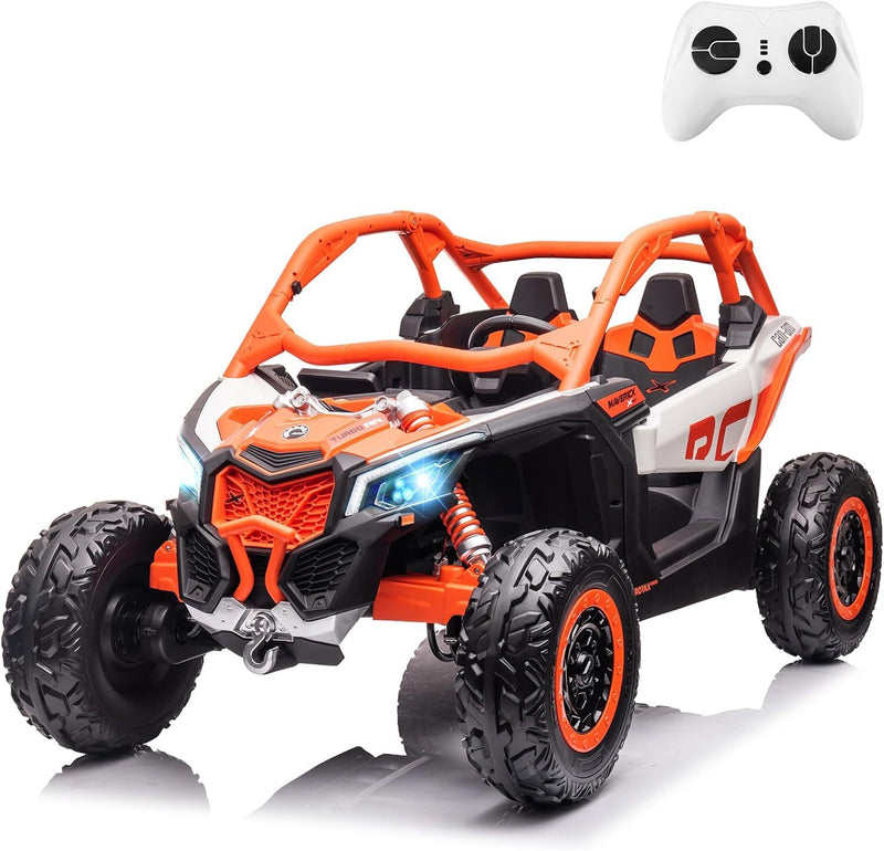 2 Seater Ride On UTV Car 4WD Kids Truck w/ 2 * 24V 7AH Batteries 4 ...