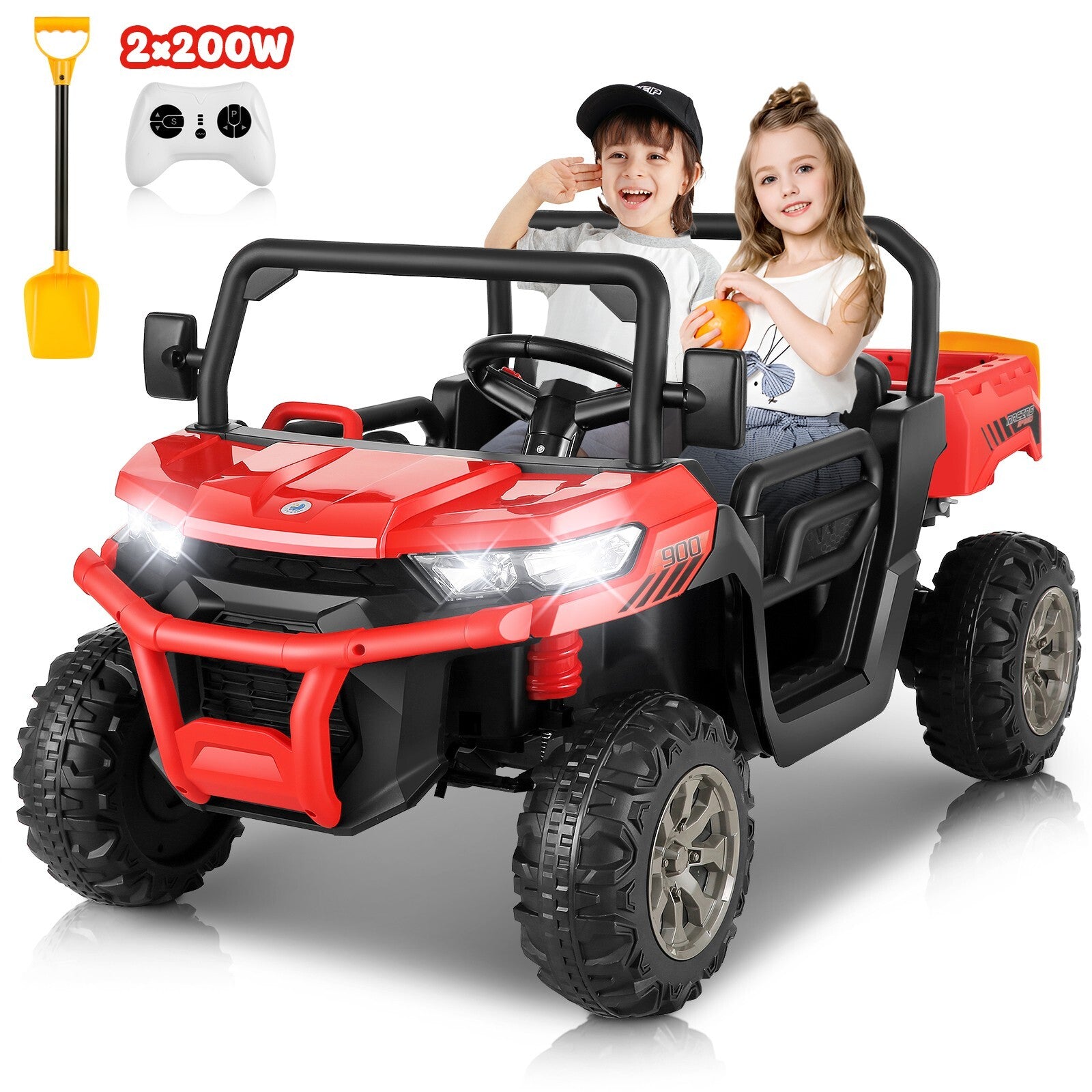 24V 2 Seater Kids Ride On Truck Car 2WD Electric Vehicle w/ Music ...