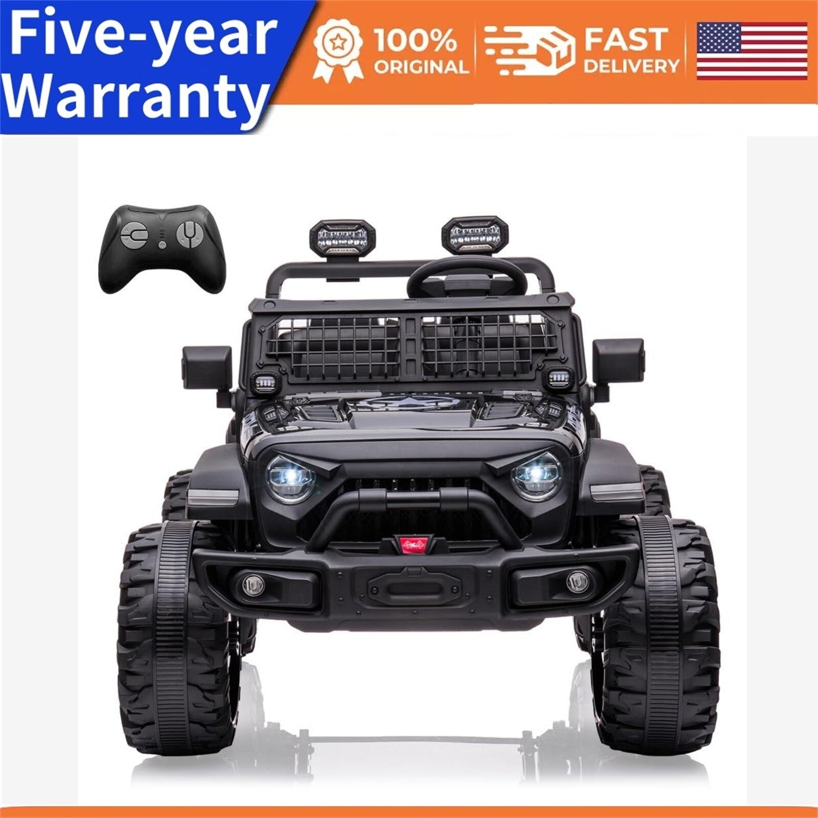 🍒24V 9Ah 2 Seaters Kids Ride On Truck with Remote Control MP3 USB port ...