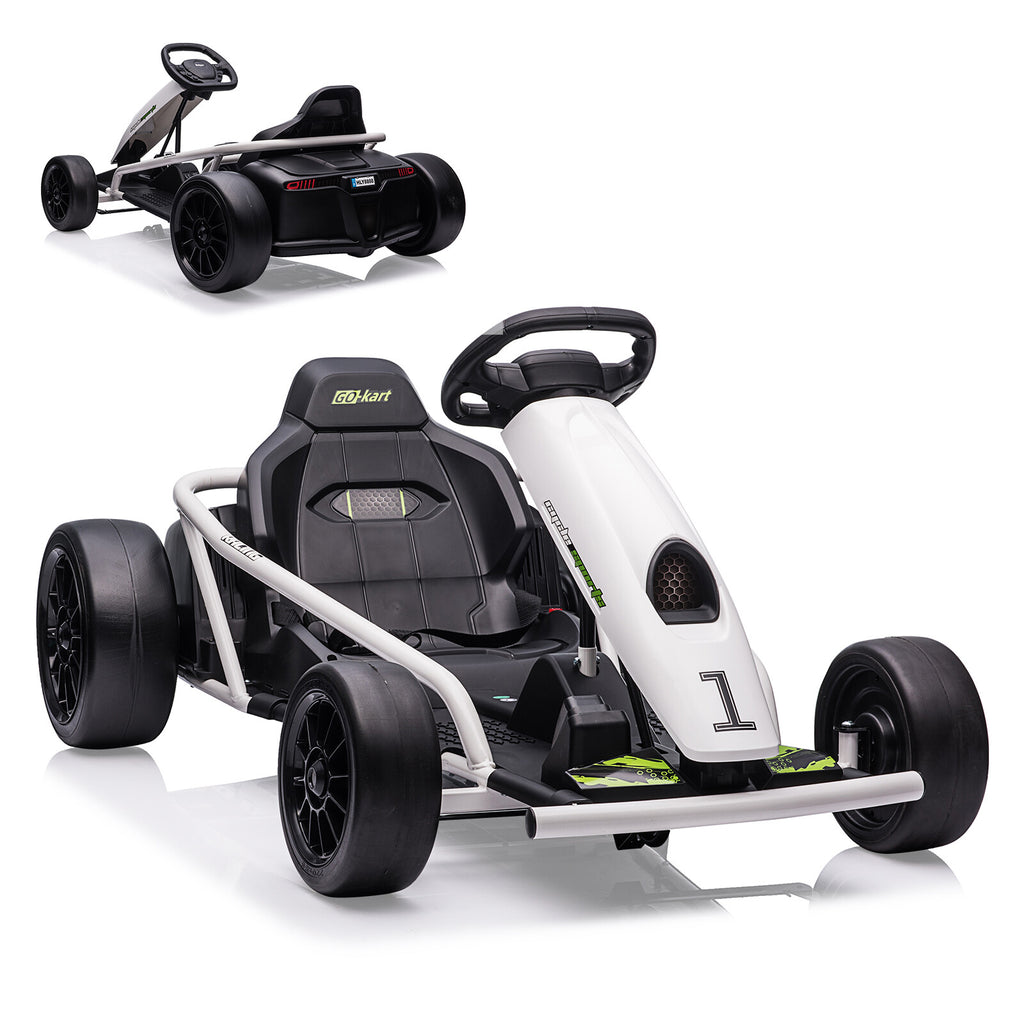 24V Electric Drifting Go Kart Ride On Car for 8-12 Years Kids High ...