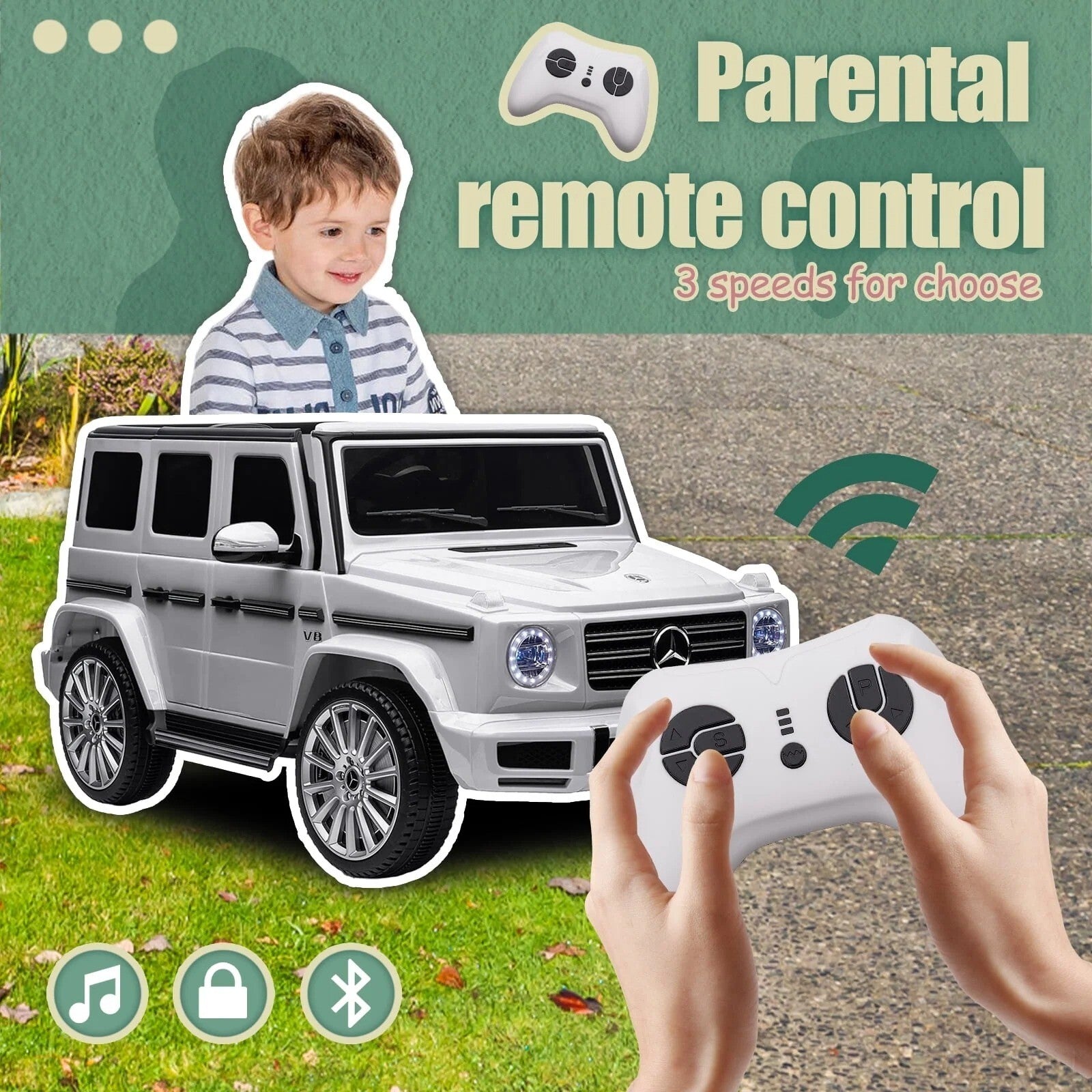 24V Kids Ride on Car Licensed Mercedes-Benz G500 Electric Vehicle Toy w ...