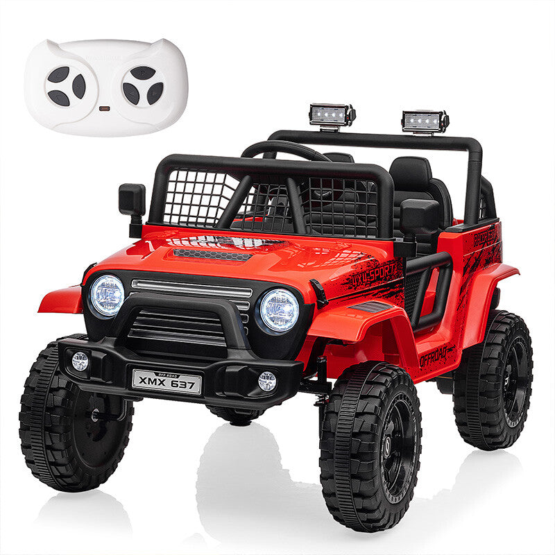 24V Ride on Jeep Car w/ Remote Control 4WD Switchable Kids Electric Car ...