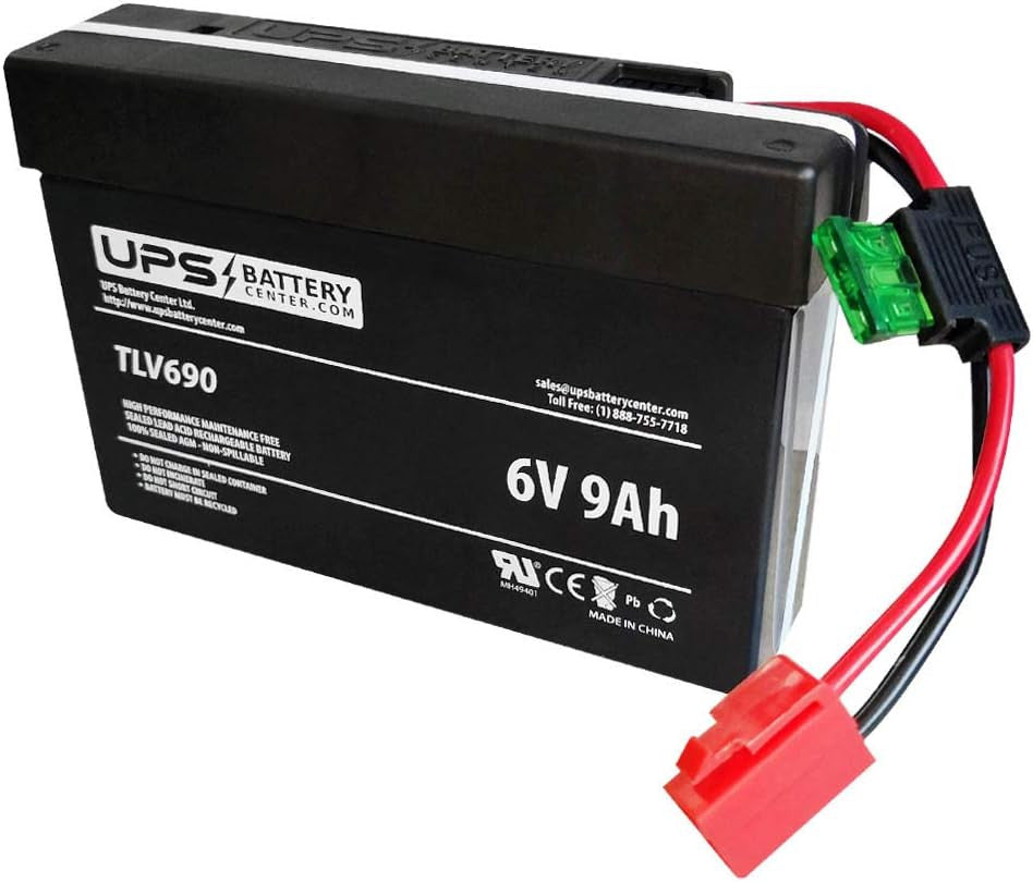 6-Volt Kid Trax Compatible Battery for 6V Toddler Ride-Ons, Cars ...