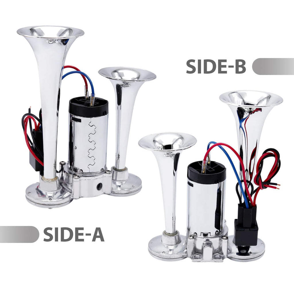 600DB Dual Train Horn 12V Train Pickup Trucks Horn Boat Car Horns Kit ...
