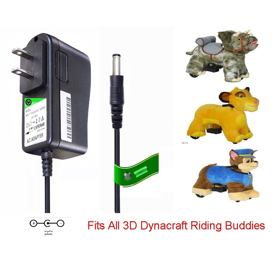6V Circle Charger for 3D Dynacraft Buddies Jurrasic World Park Lion ...