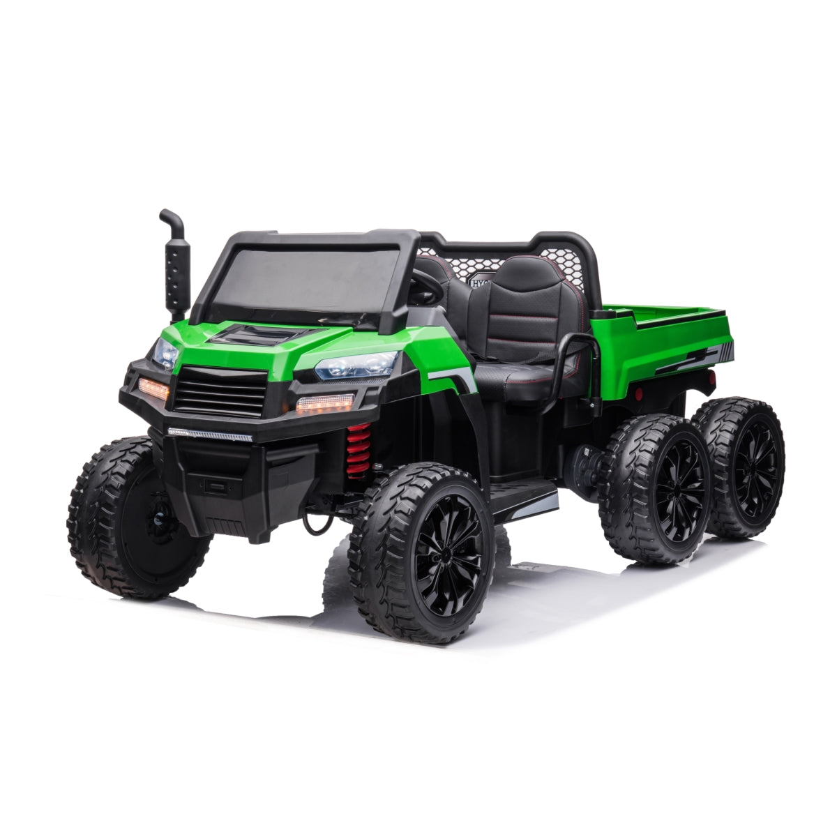 24V 6 Wheeler Magic Cars Tractor Trailer 2 Seater Ride-on with Dump Ca
