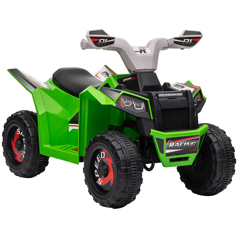Aosom Kids ATV Quad Car,6V Four-Wheeler for Kids w/Forward Backward ...
