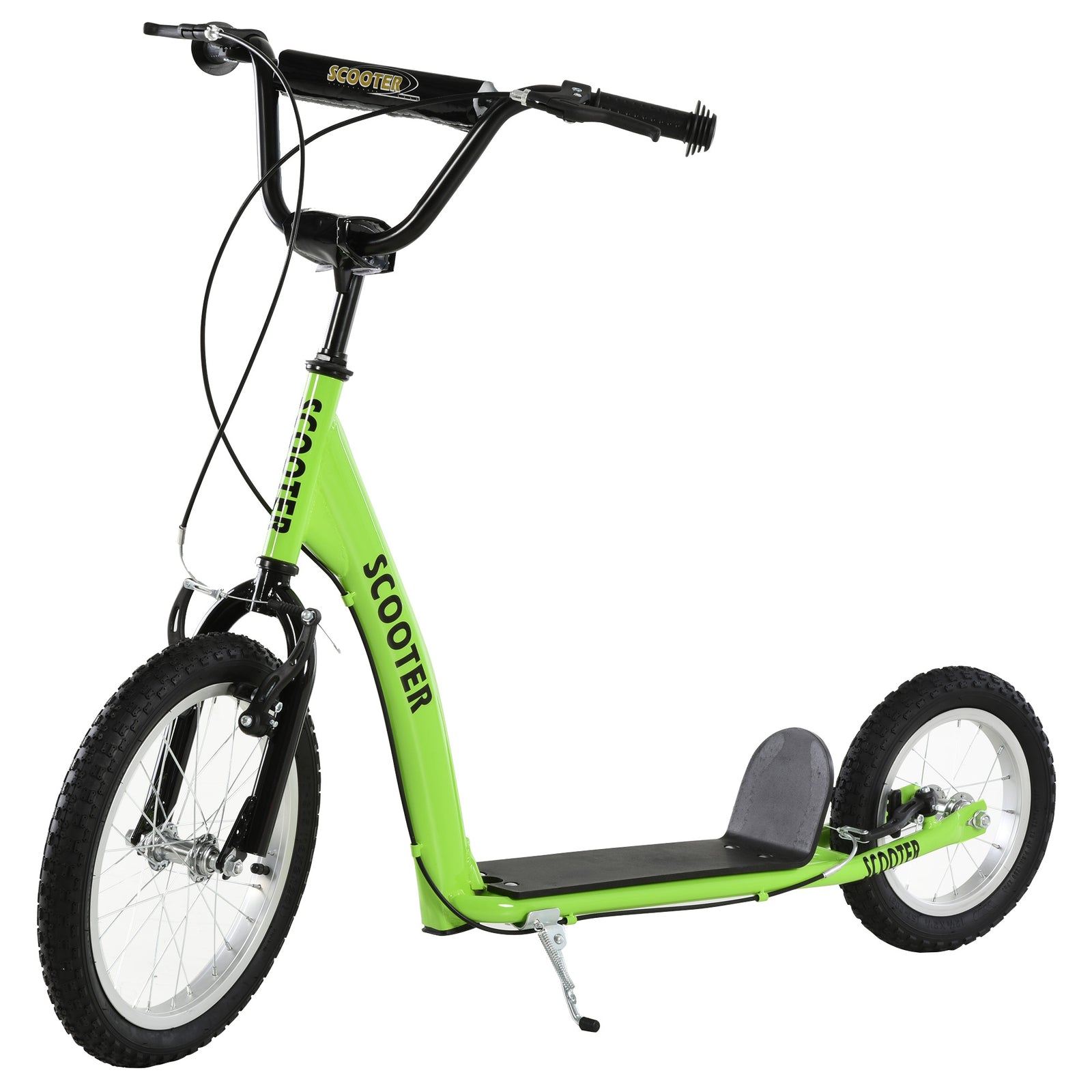 Aosom Youth Scooter Kick Scooter for Kids 5+ w/Adjustable Handlebar 16" F