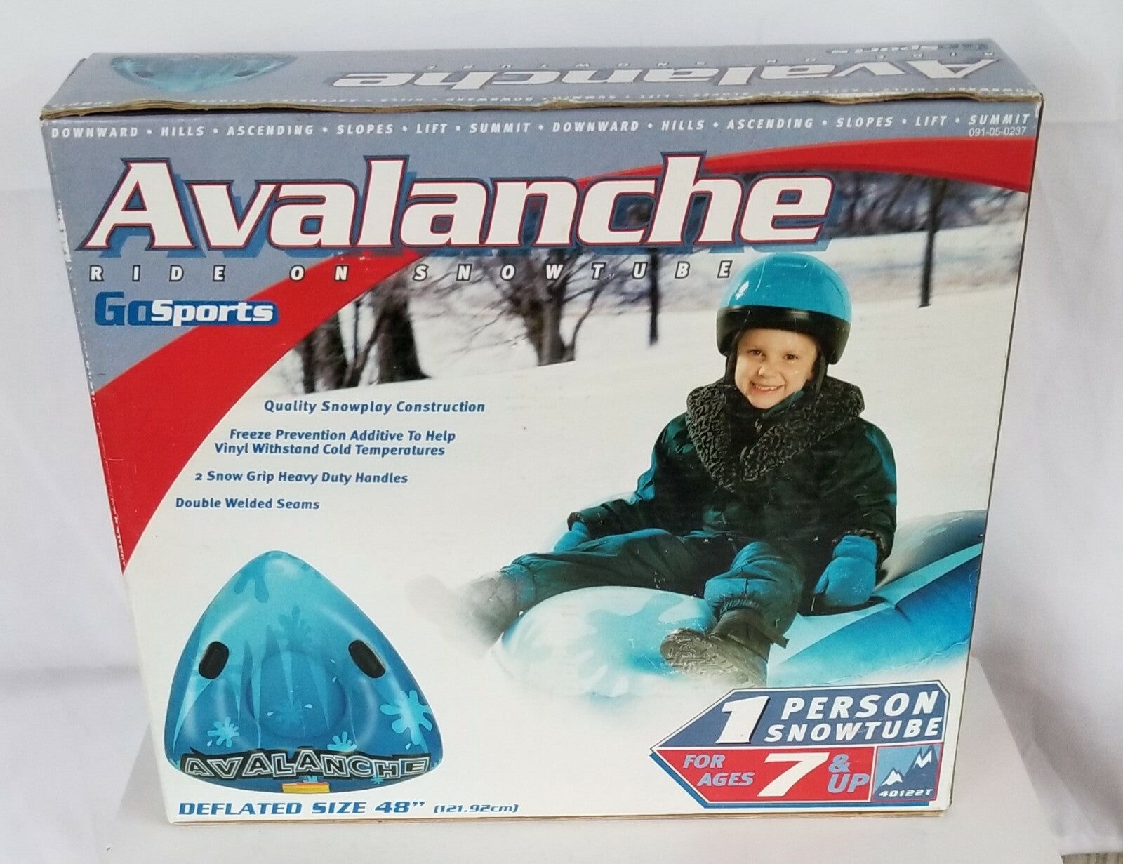 Avalanche Ride-On Snowtube for Ages 7 and Up