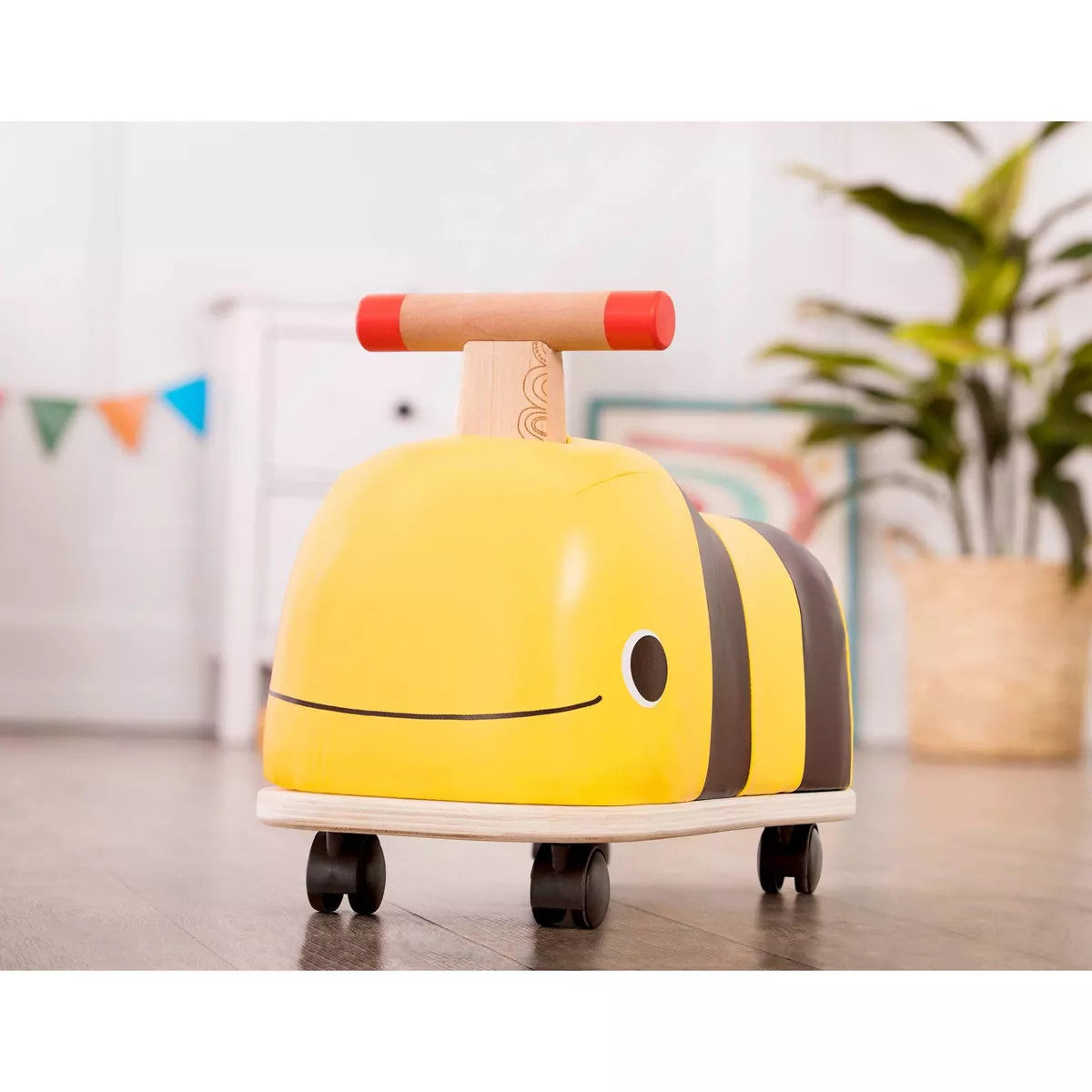 Wooden Bee Ride-On Toy Buggy for Kids