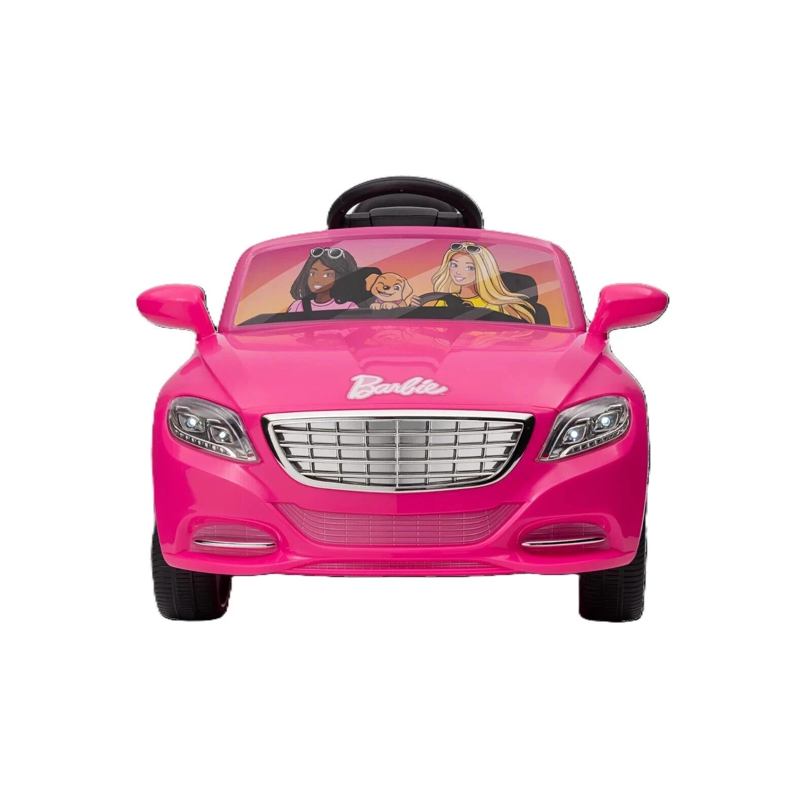 Barbie Convertible 6V Battery-Powered Ride-On Car w/ Remote Control ...