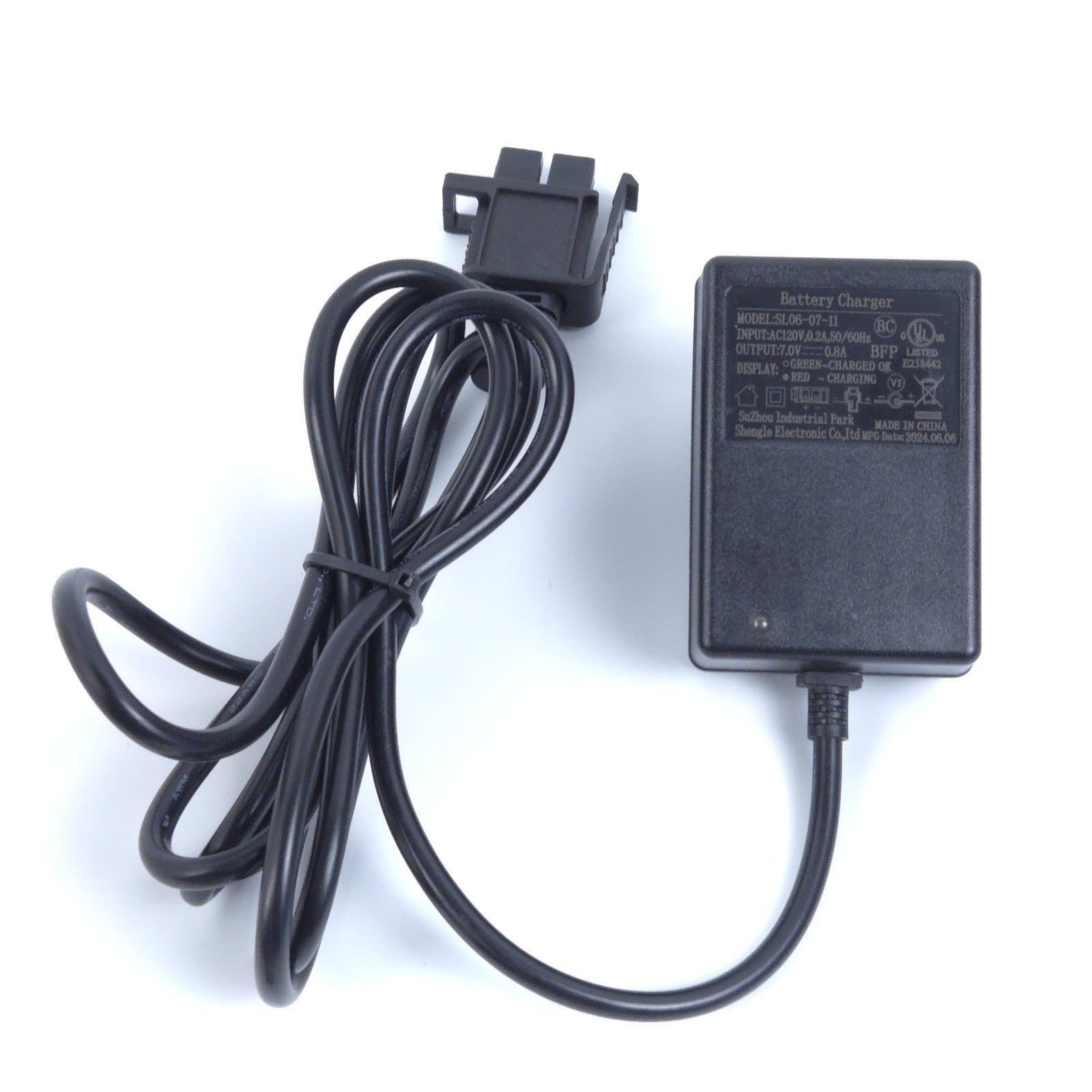 7V 0.8A Battery Charger Adapter for Kids Ride-On Cars Model T37