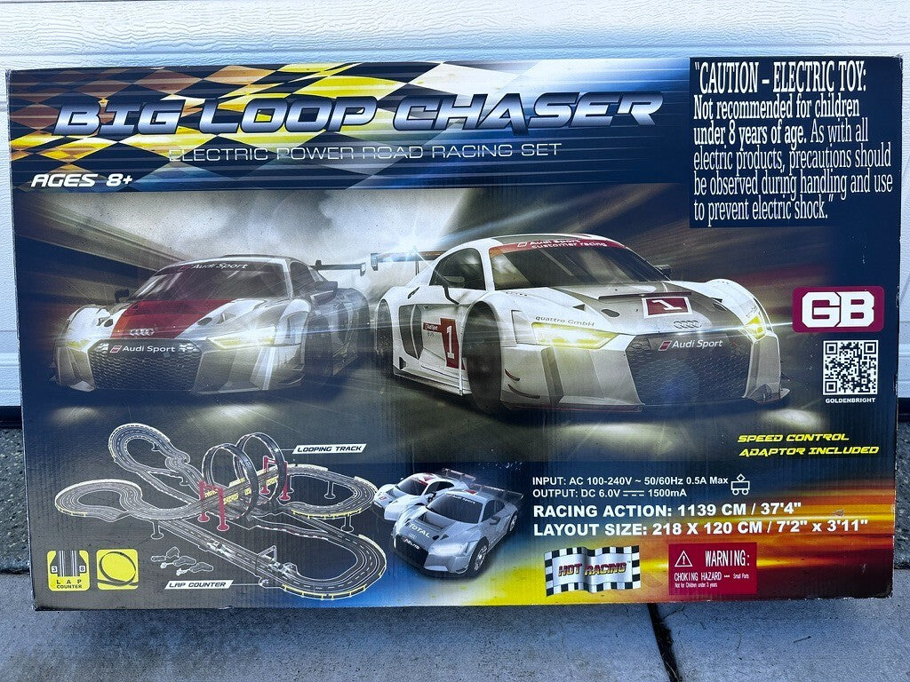Electric-Powered Road Racing Toy Set with Big Loop Chaser