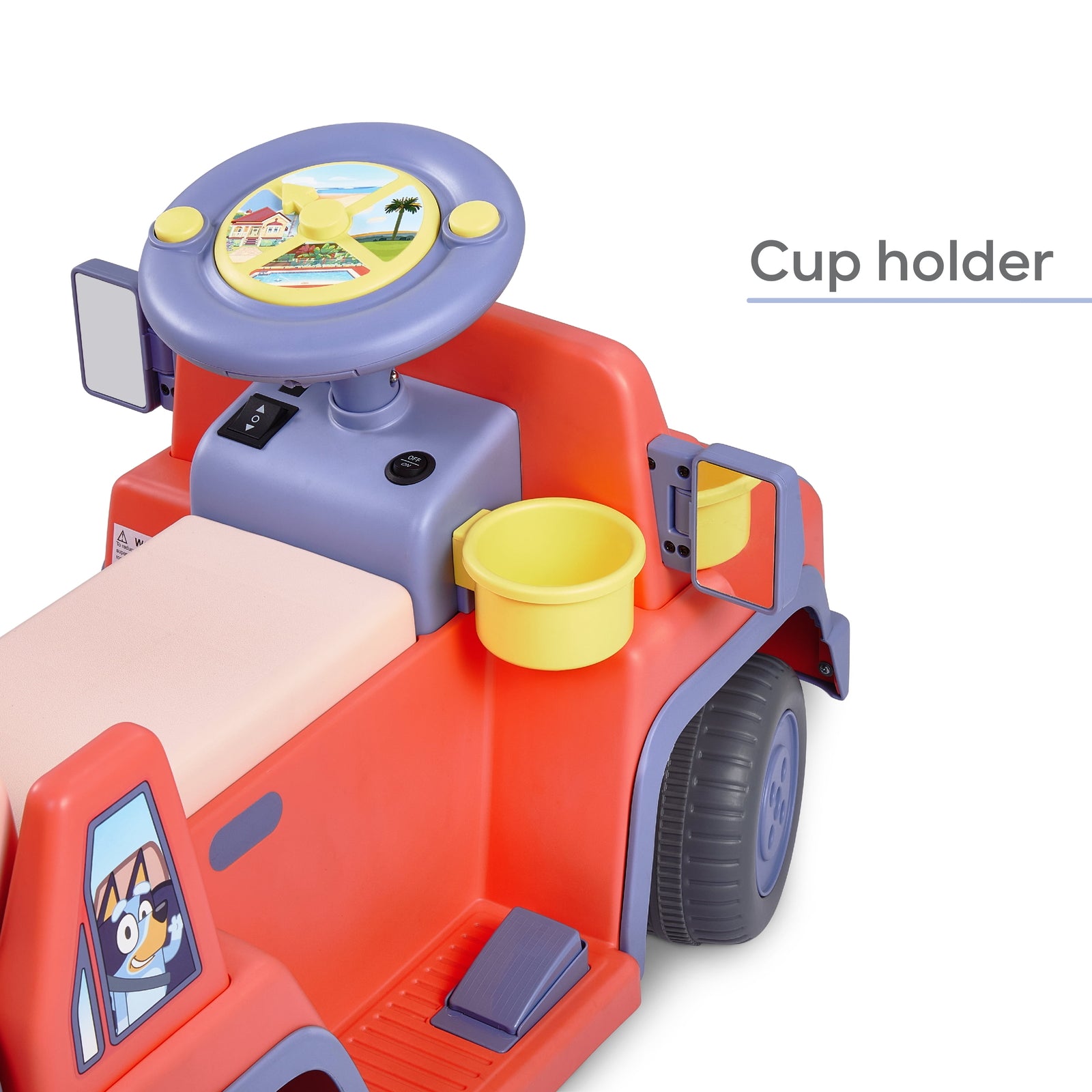 6V Battery-Powered Ride-On Car with Sounds for Kids Ages 2 and Up