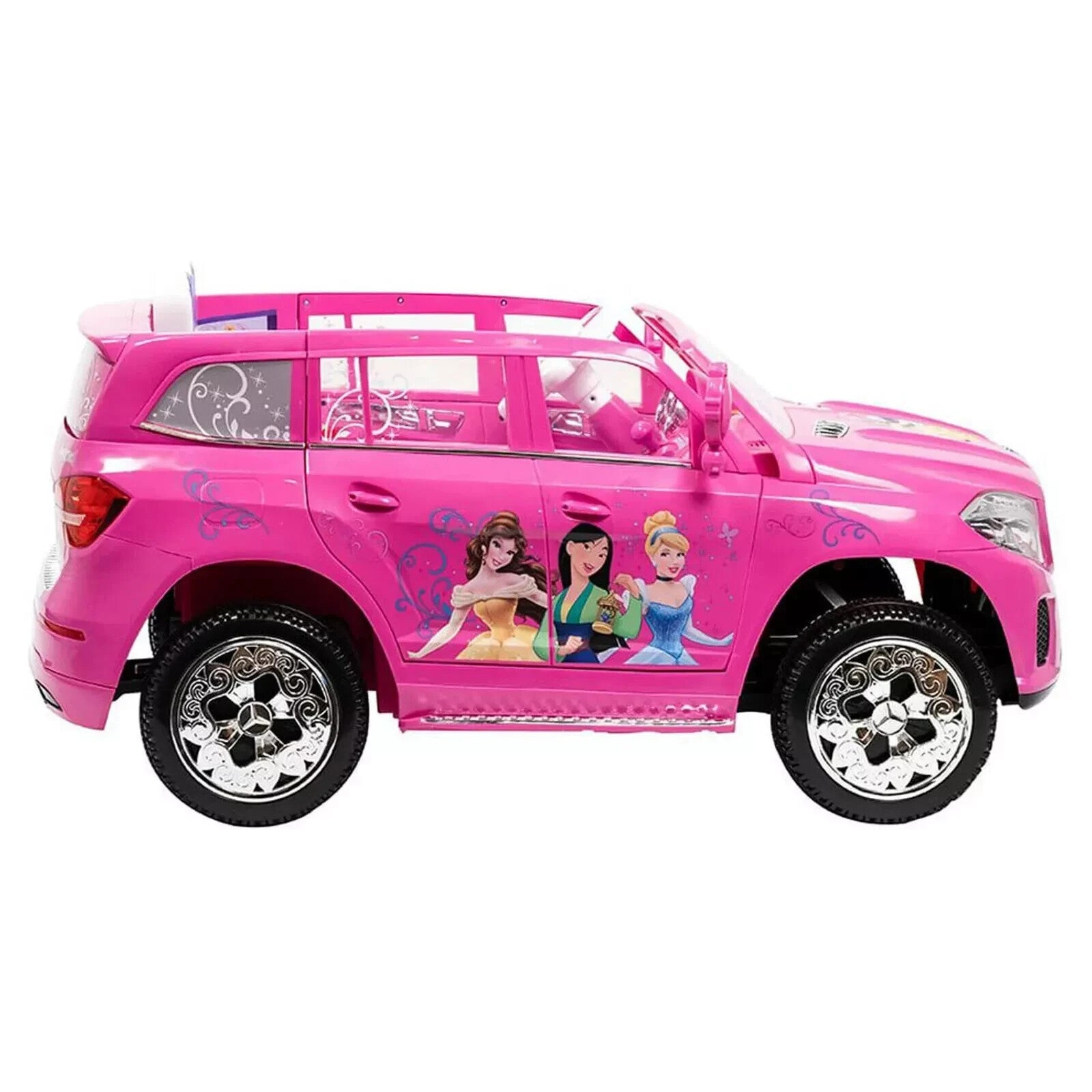 Disney Princess Mercedes GLS 12V Battery-Powered Ride-On Car Ages 3+