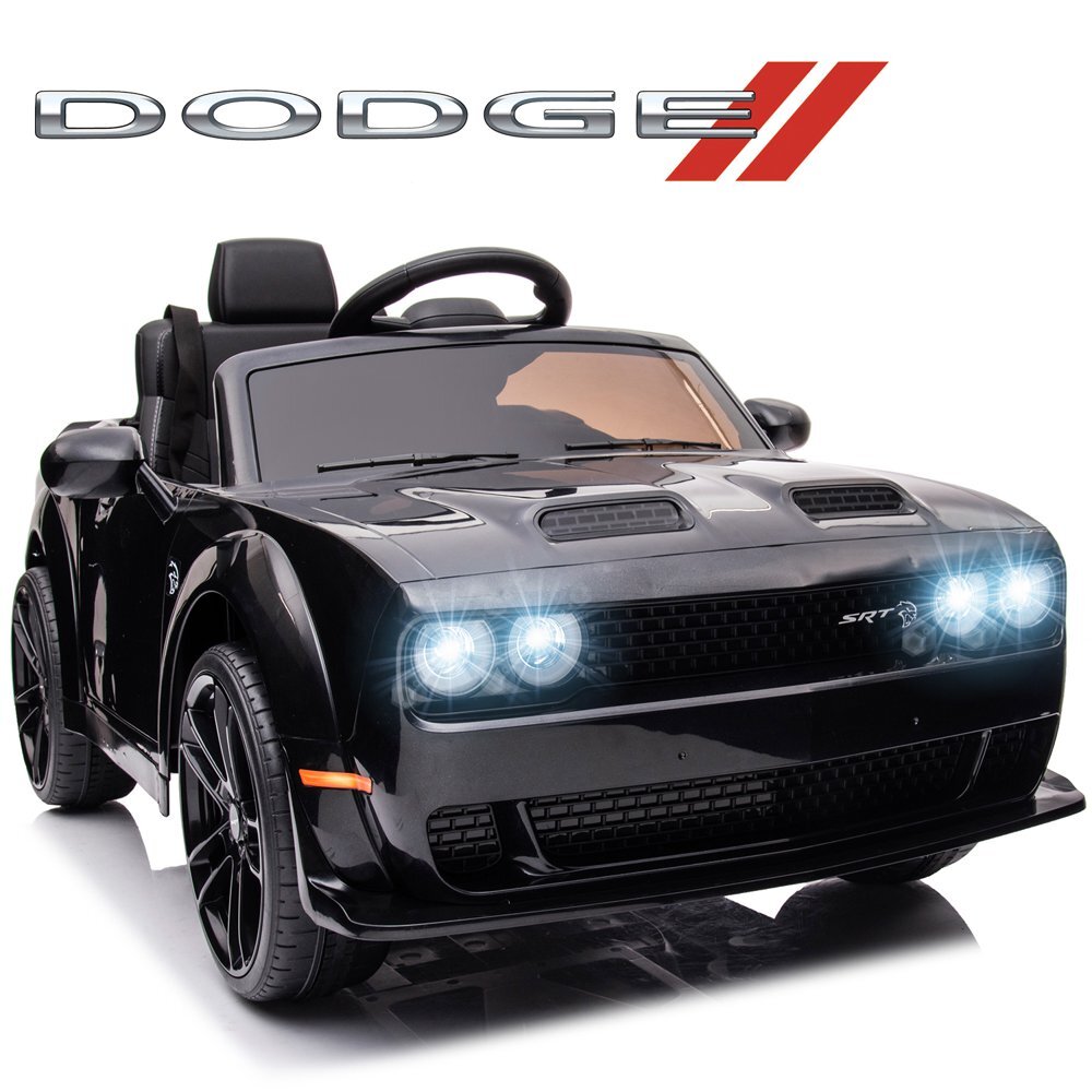 Remote Control Dodge Challenger SRT Hellcat 12V Scat Pack Ride-On Car