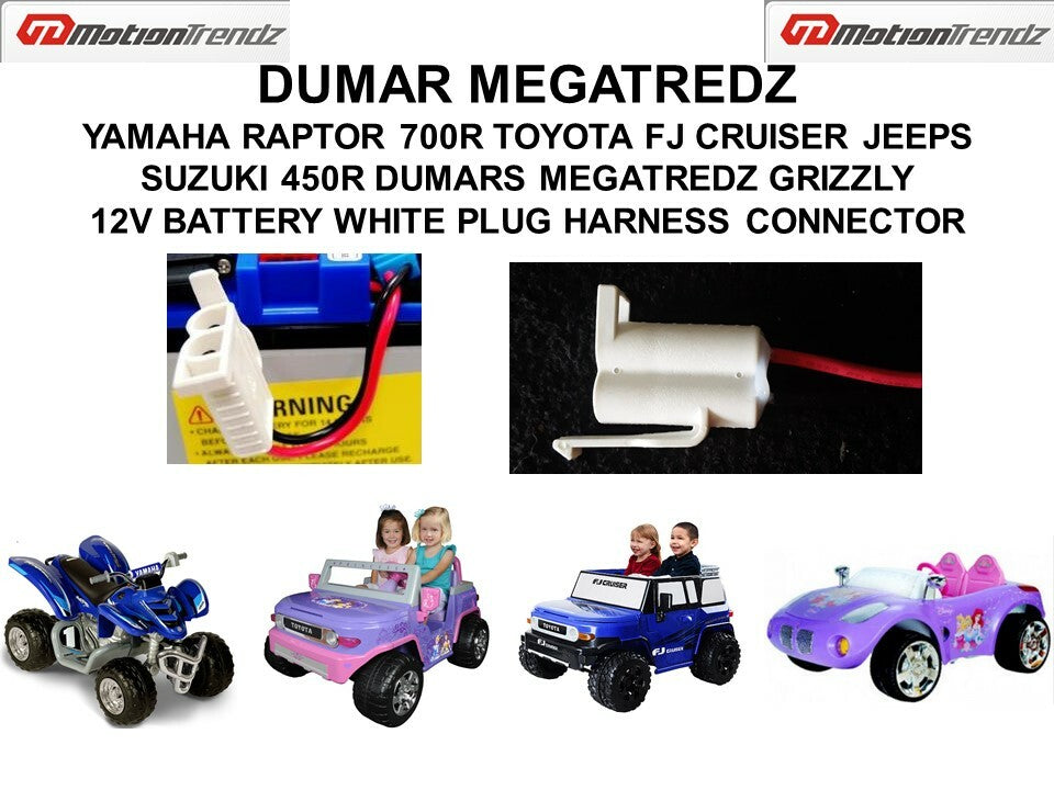 12V Battery Plug Harness for Yamaha Raptor FJ Cruiser Motion Trendz Me