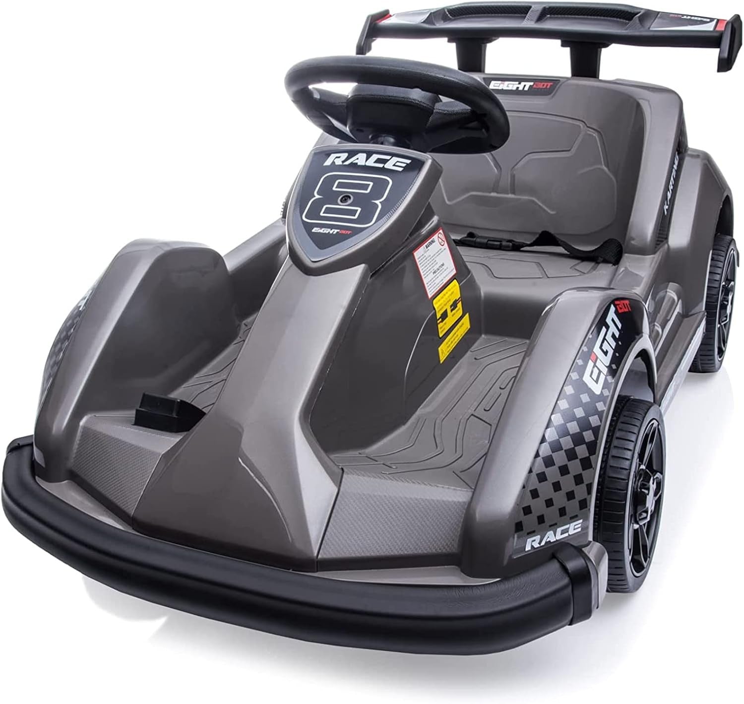 6V Electric Ride-On Racing Go-Kart with Parental Remote Control and Sa
