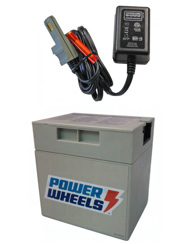 12 Volt Grey Power Wheels Battery and Charger Combo Pack