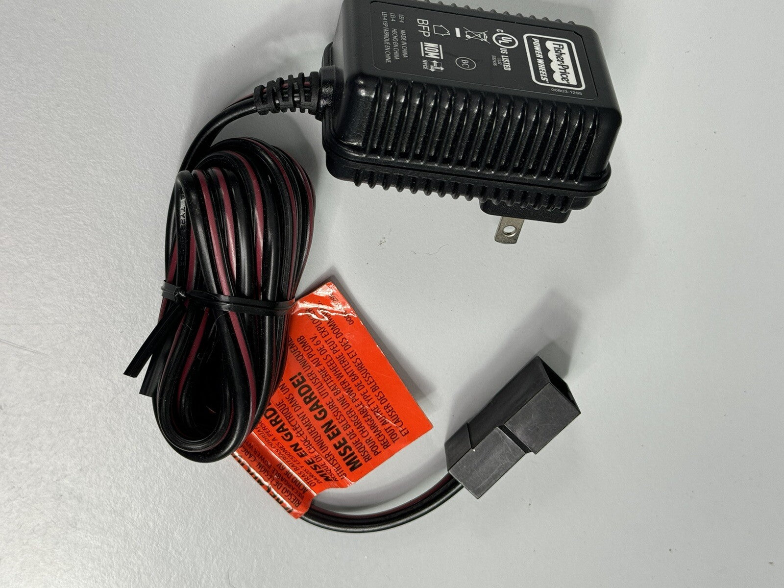Fisher Price 6V Class 2 Power Wheels Battery Charger Model 00801-1781