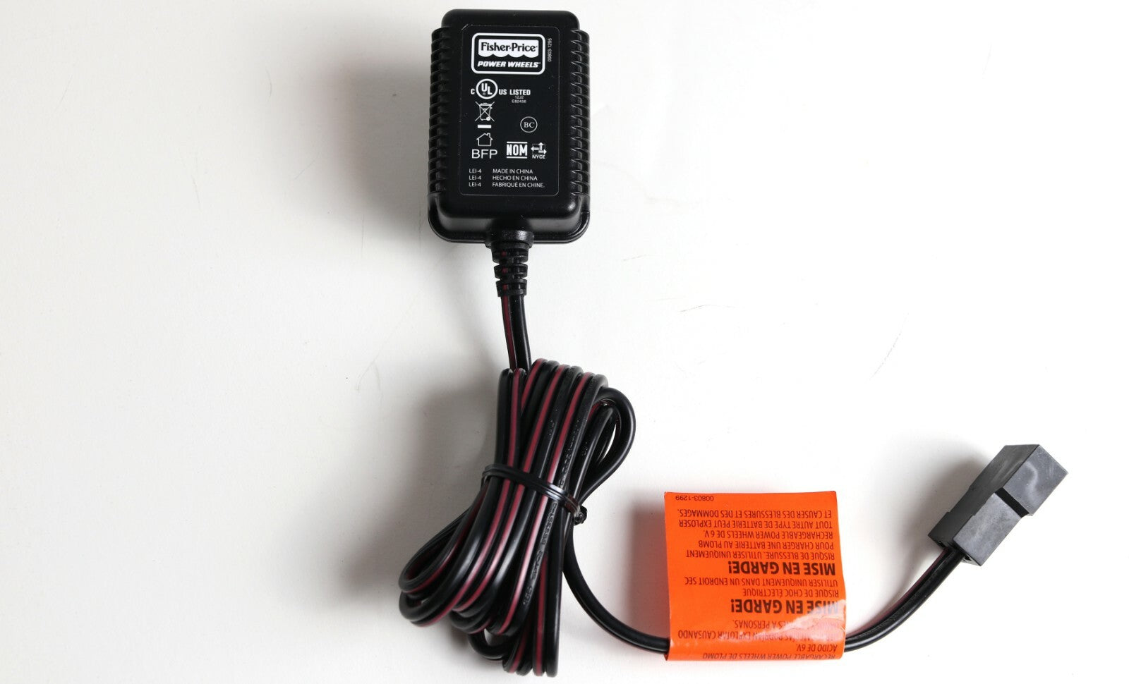 Power Wheel with AC Charger and Adapter Model 00801-1781