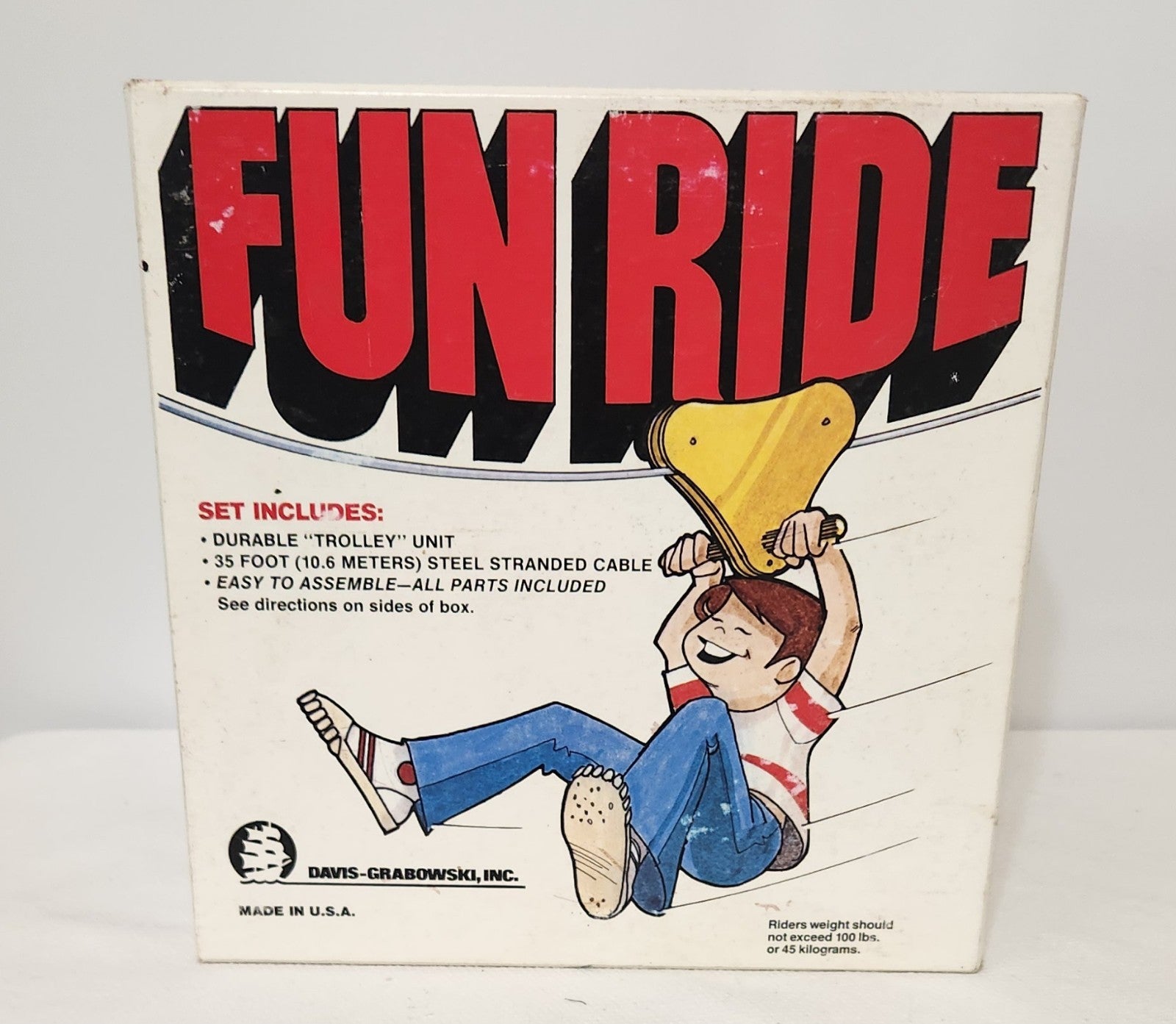 Fun Ride Zip Line Trolley Cable for Outdoor Adventure and Recreation