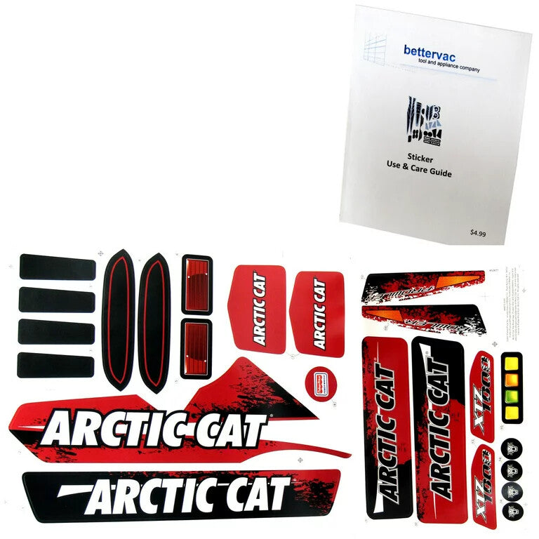 Power Wheels Assorted Decal Sheet for Arctic Cat Models Genuine
