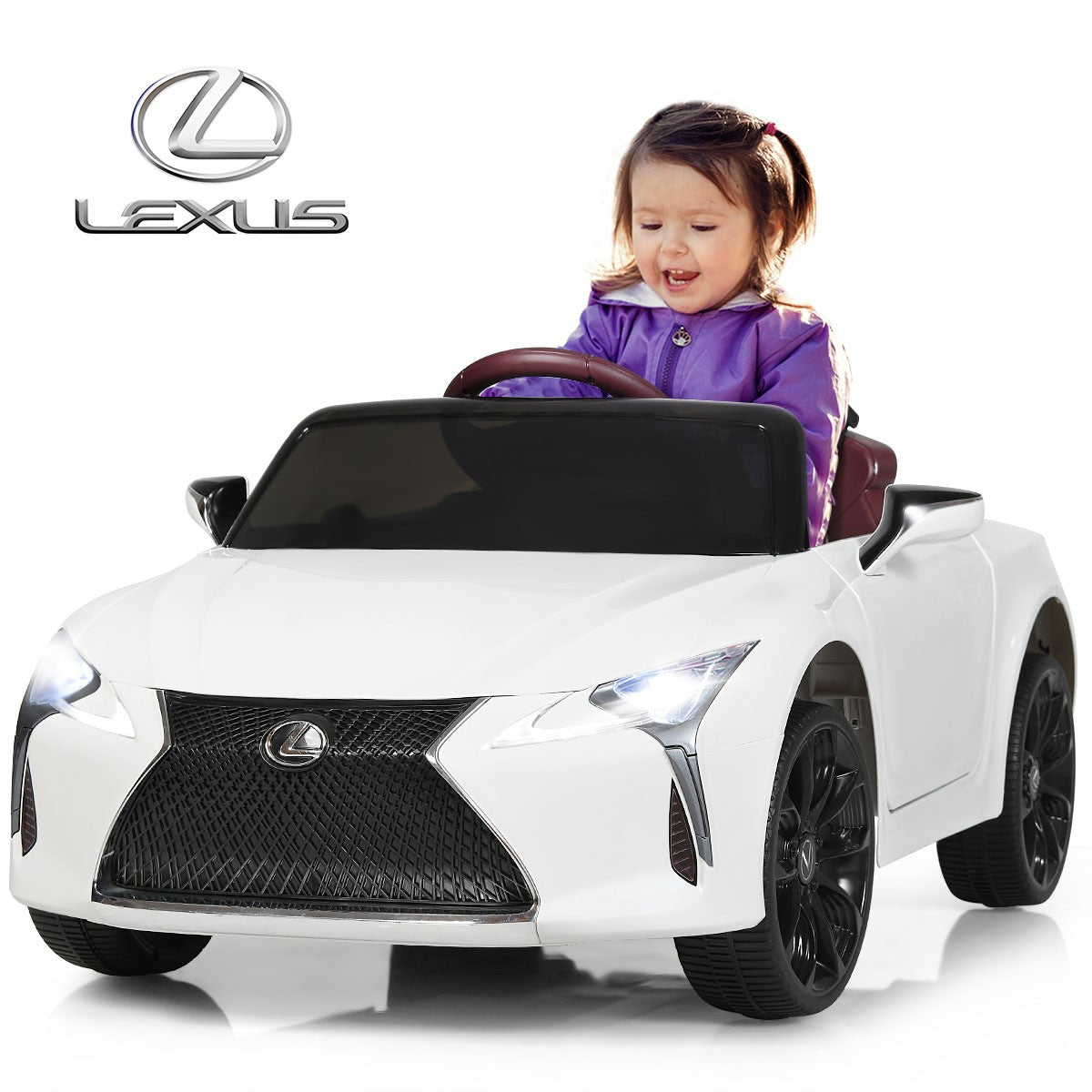 HoneyJoy 12V Kids Ride on Car Lexus LC500 Licensed Remote Electric ...