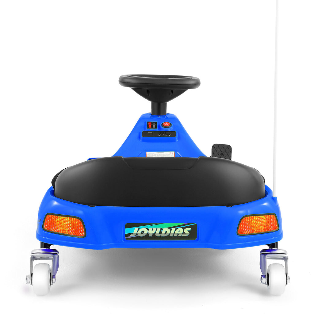 JOYLDIAS Blue 360° Electric 24V Kid Ride On Drifting Go Kart Variable ...