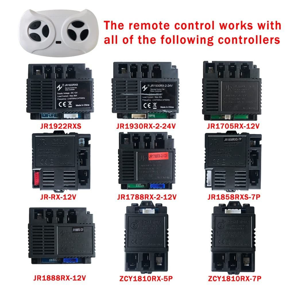 2.4GHz Bluetooth Remote Control for Power Wheels with Wireless Transmi