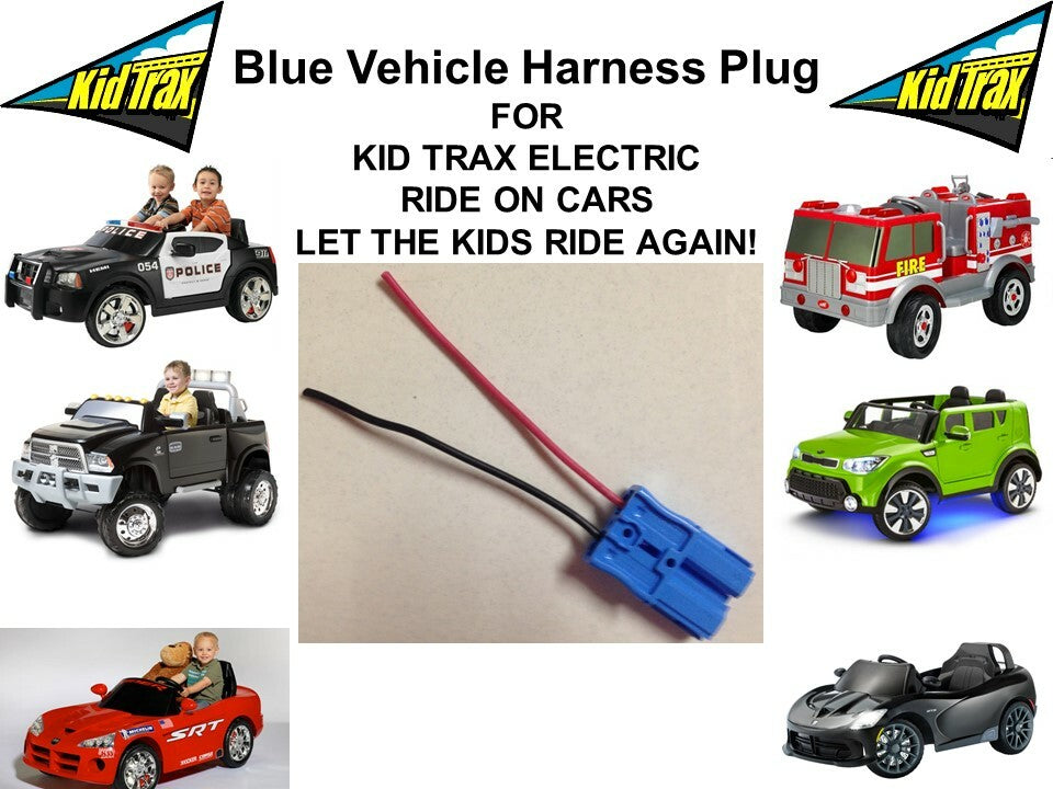 KID TRAX WIRE HARNESS VEHICLE LARGE PLUG CONNECTOR **36mm WIDE PLUG