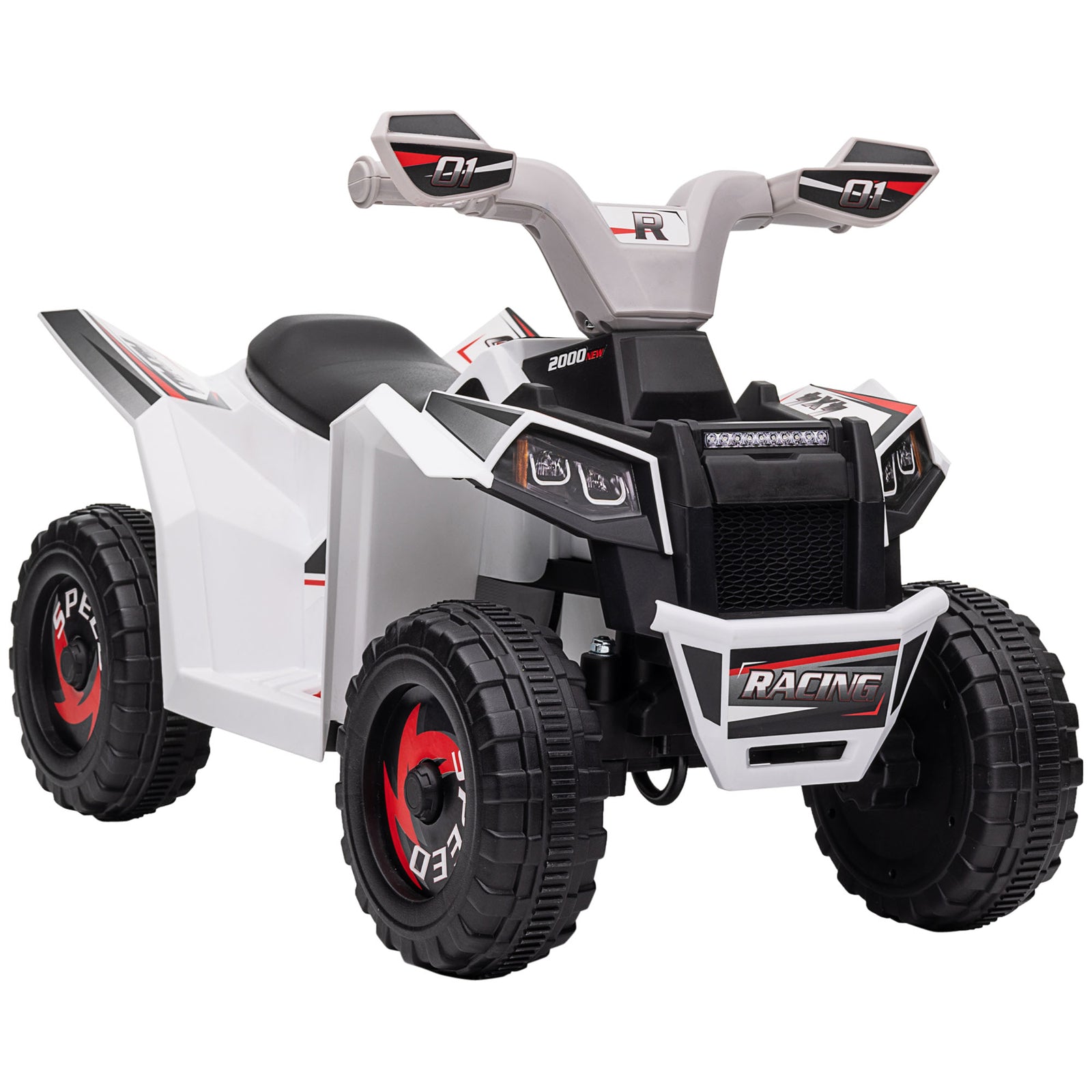 6V Kids Four-Wheeler ATV Quad Car with Forward and Reverse Functions
