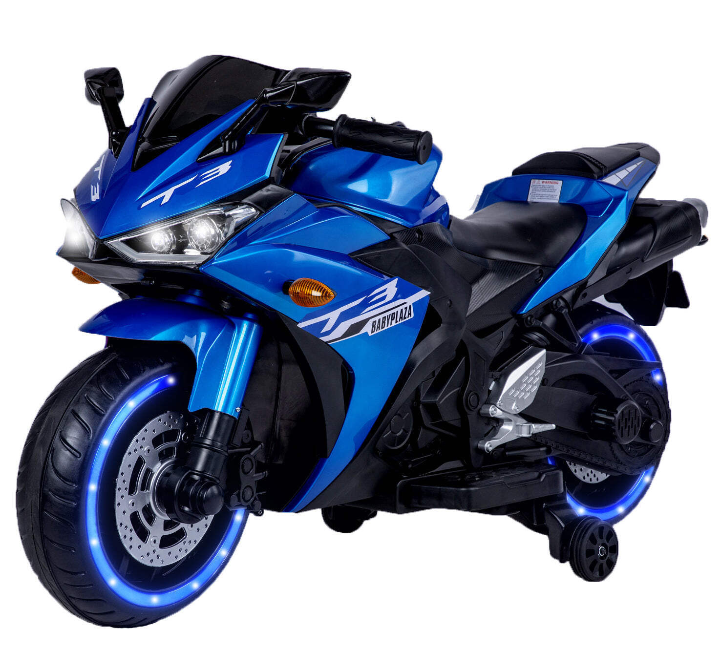 12V Electric Kids Motorcycle for Boys and Girls Ages 3-6 with Recharge