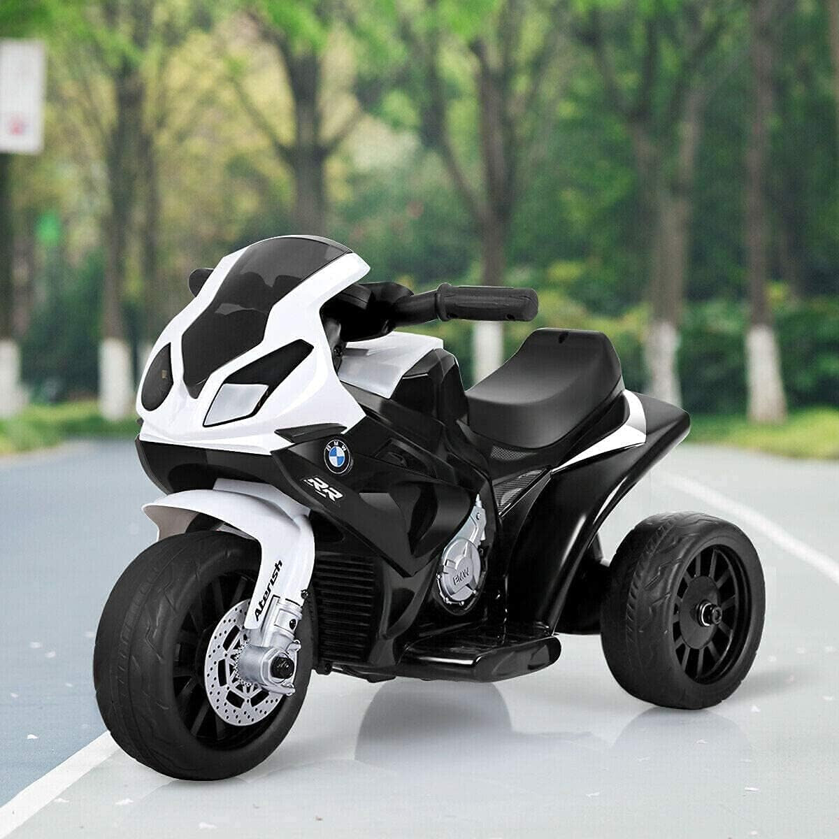 Kids 3-Wheel Ride-On Motorcycle with Training Wheels and Headlight