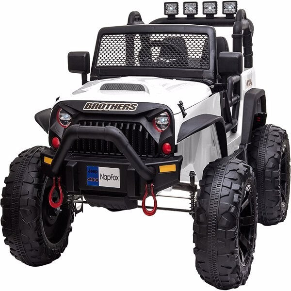 Large Battery-Powered Electric Ride-On Car for Kids with 2 Seats and R