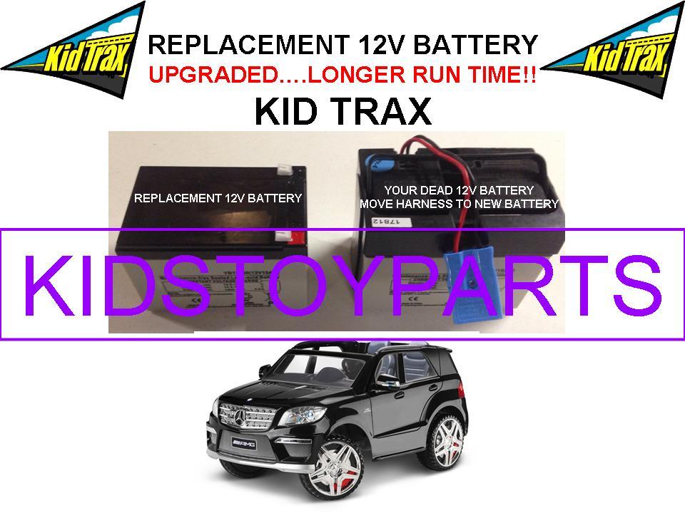 MERCEDES ML3 LONG LASTING REPLACEMENT KID TRAX 12 VOLT RECHARGE BATTERY