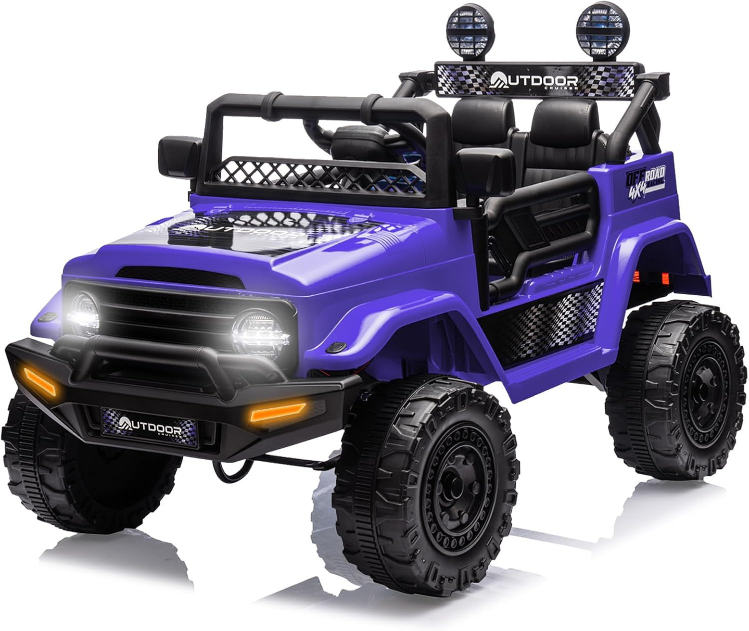 12V Outdoor Cruiser Kids Ride-On Car with Remote Control and Dual 25W