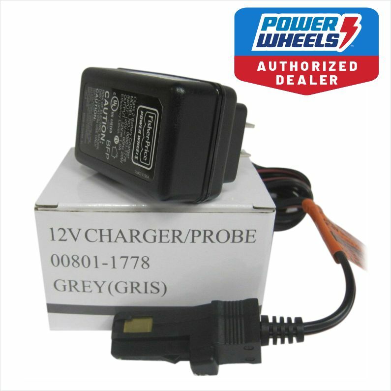 Power Wheels 00801-1778 12V Battery Charger Genuine Fisher Price 1 Yr ...