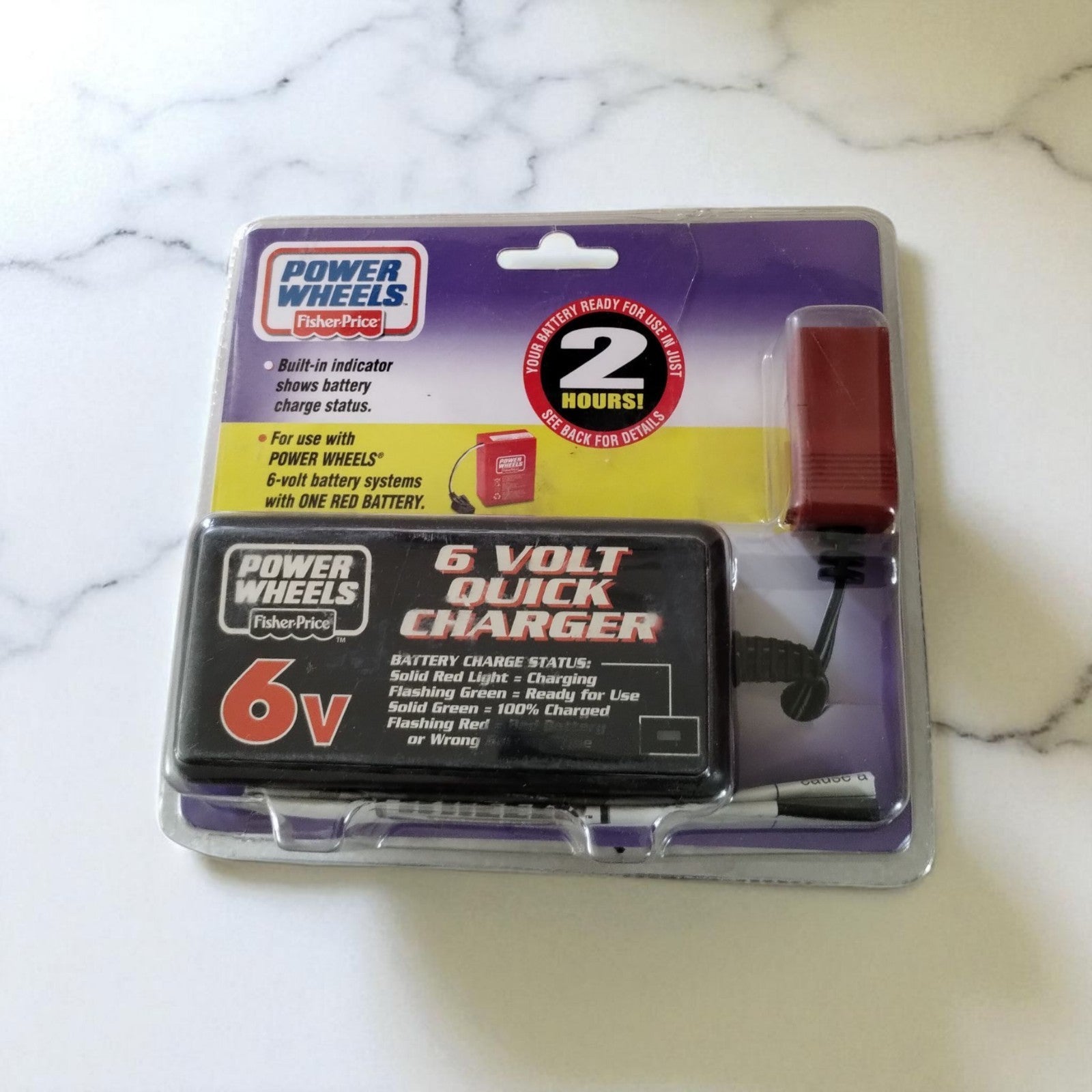 Power Wheels 6V Red Battery Charger Genuine Factory Sealed