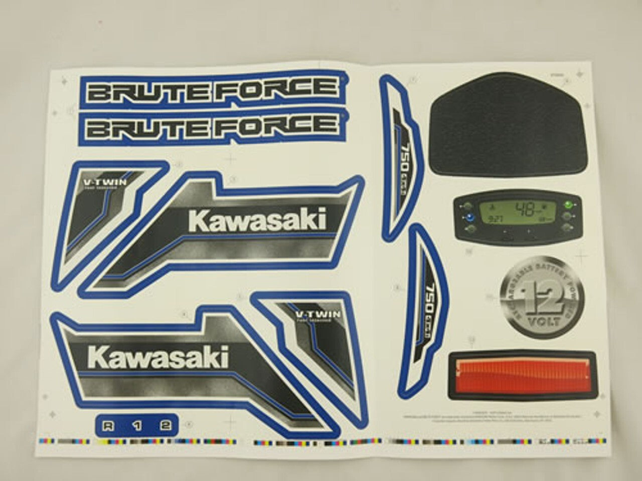 Power Wheels CDD20 Brute Force Label Decal Sheet Genuine Replacement