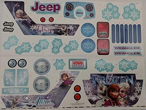 power wheels decal frozen cld96-0310 elisa sticket set kids toy