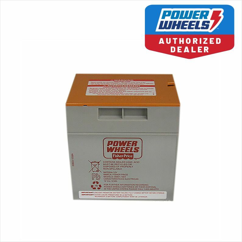 Power Wheels FRC34 Fisher Price Barbie Jeep 12 Volt Orange Top Battery