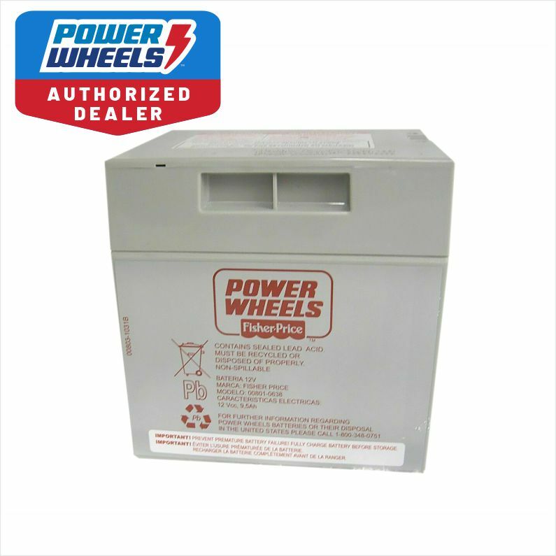 Power Wheels X3419 Purple Escalade 12 Volt Gray Battery Genuine Fisher ...