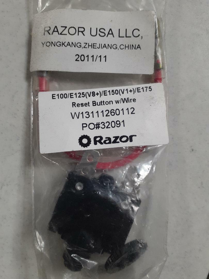 Electric Scooter Reset Button Circuit Breaker for E100 V8+, E125 V1+,