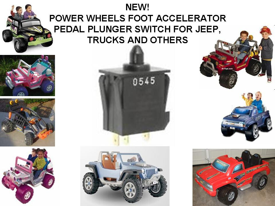 RIDE ON CAR FOOT SWITCH POWER WHEELS LITTLE TIKES DUMAR SMALL & LARGE