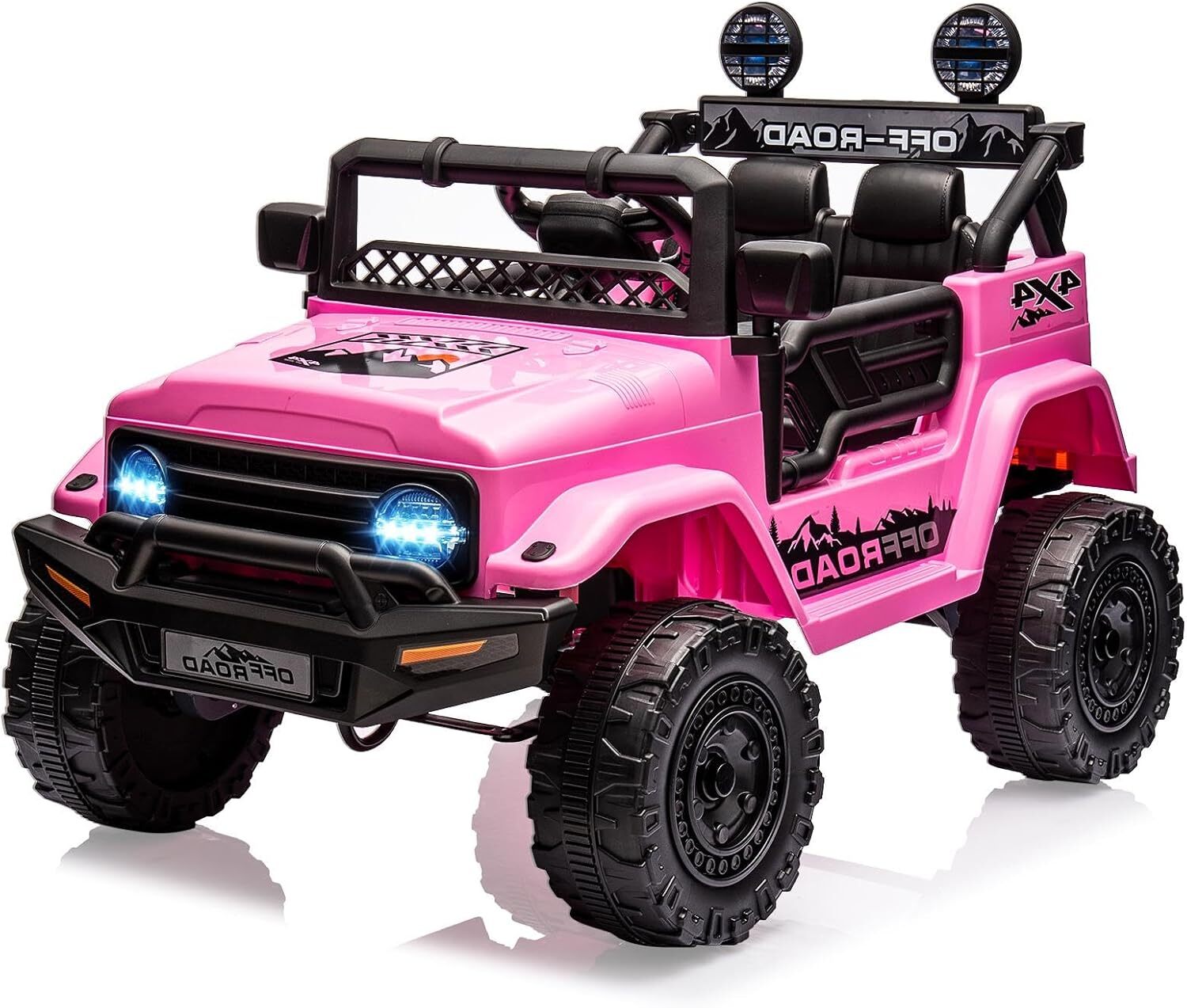 Remote Control Ride-On Truck with Spring Suspension for Kids Ages 3-8